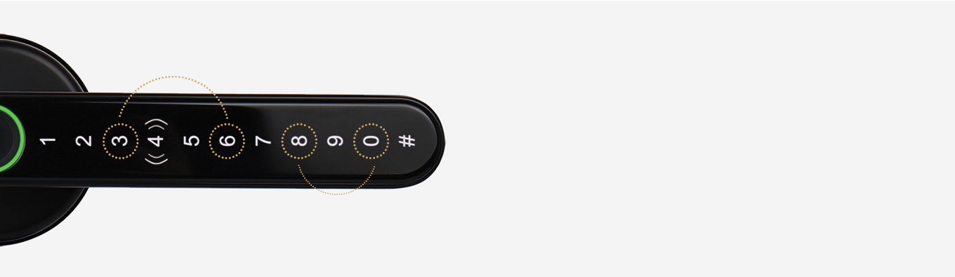 Leverline Smart Fingerprint Door Handle | fingerprint lock