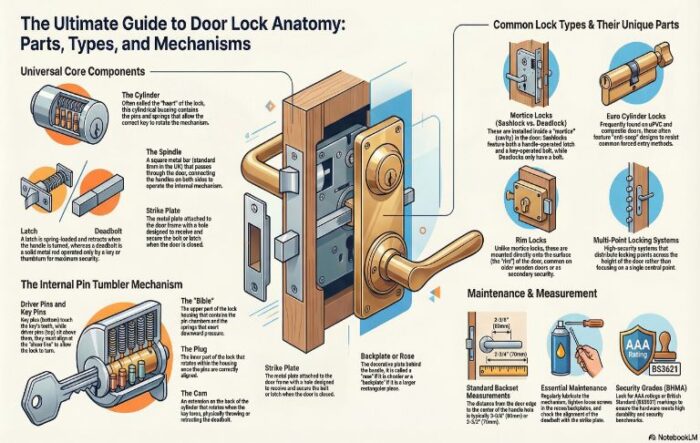 Parts of Door Locks: A Guide for UK Homes